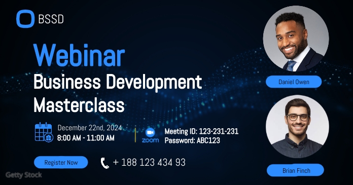 Zoom, Google, or Teams Meeting/Event Flyer Template | PosterMyWall