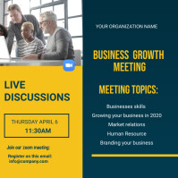 Zoom Meeting flyer Template | PosterMyWall