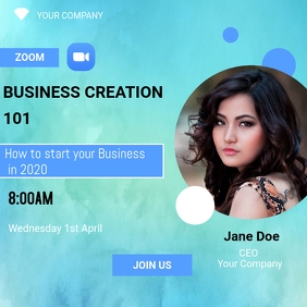 Zoom Meeting Template | PosterMyWall