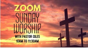 Online church worship zoom meeting background Template | PosterMyWall