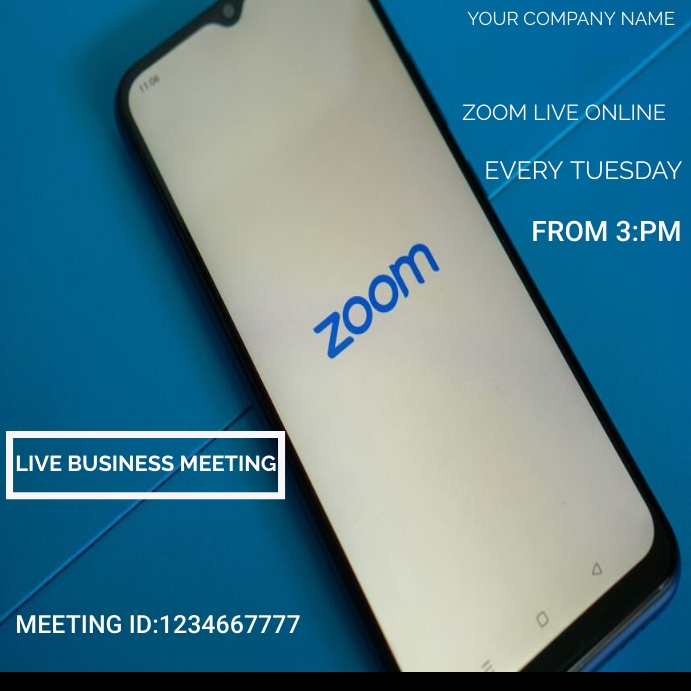 Zoom Template | PosterMyWall