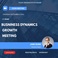 Zoom Meeting flyer Template | PosterMyWall