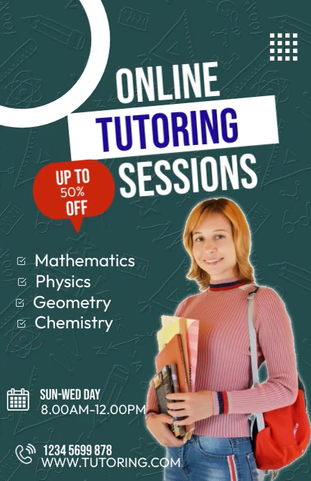 Zoom Online Tutor Classes flyer Template | PosterMyWall