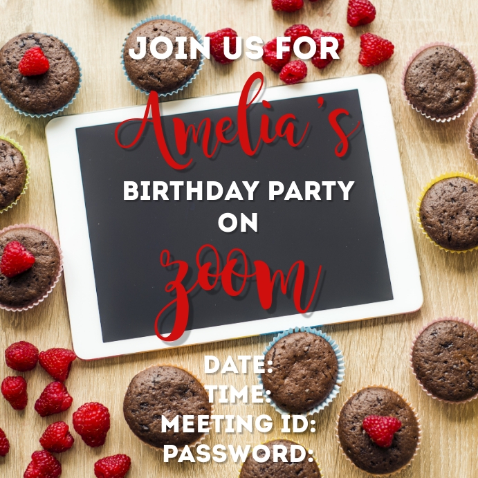 Zoom party Template | PosterMyWall