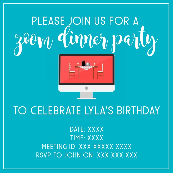 Zoom party Template | PosterMyWall