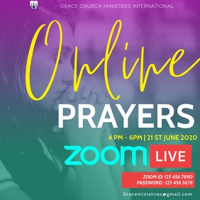 ZOOM MEETINGS POSTER Template | PosterMyWall