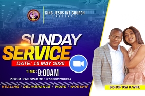 Zoom Service session Template | PosterMyWall