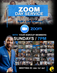 zoom service flyer Template | PosterMyWall