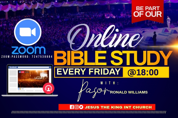 Zoom Service session Template | PosterMyWall