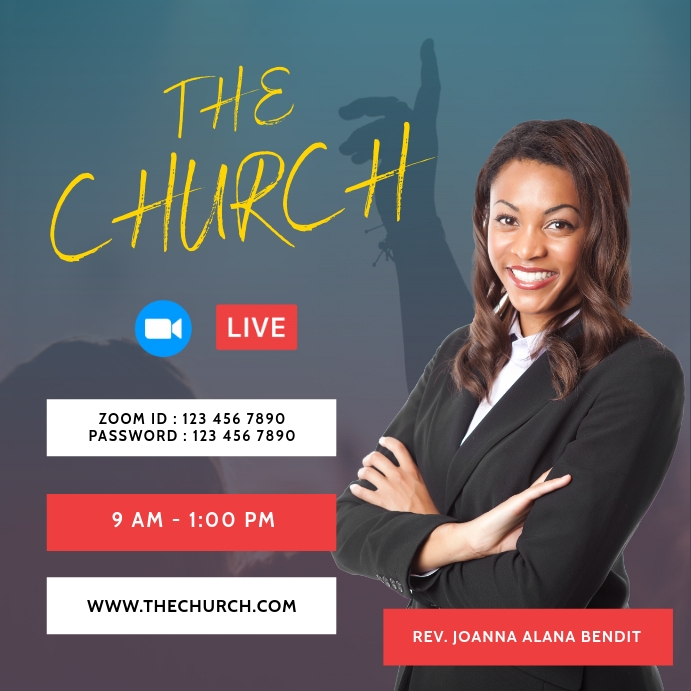 ZOOM SUNDAY SERVICE TEMPLATE | PosterMyWall