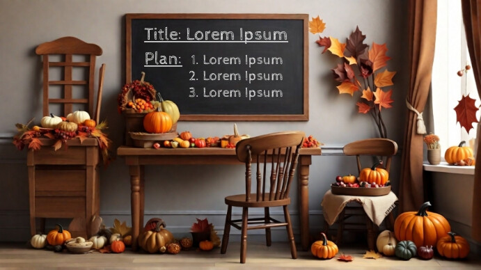 Zoom Thanksgiving Background Template with Te | PosterMyWall