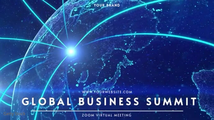 ZOOM VIRTUAL BACKGROUND | BUSINESS SUMMIT Template | PosterMyWall