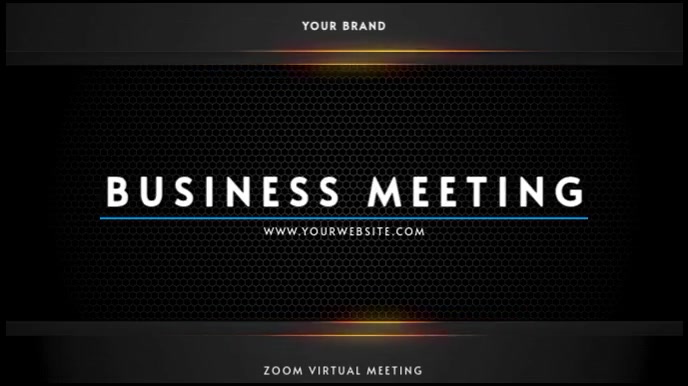 ZOOM VIRTUAL BACKGROUND | BUSINESS WEBINAR BG Templat | PosterMyWall