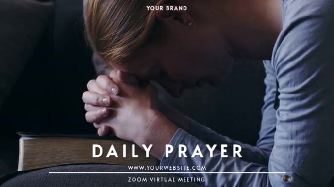 ZOOM VIRTUAL BACKGROUND | PRAYER VIDEO BG Template | PosterMyWall