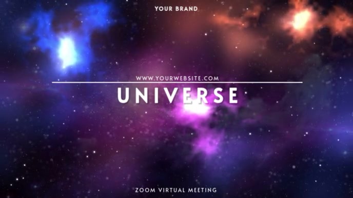 ZOOM VIRTUAL BACKGROUND | UNIVERSE BACKGROUND Template | PosterMyWall