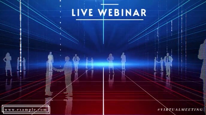 Plantilla de ZOOM VIRTUAL BACKGROUND | ZOOM VIDEO WEBINAR | PosterMyWall
