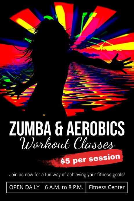 Zumba & Aerobics template | PosterMyWall