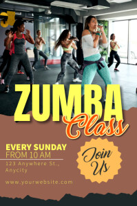 Zumba class poster template | PosterMyWall