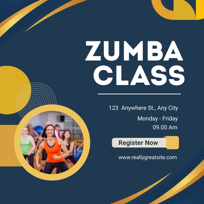 Zumba Class Flyer Template | PosterMyWall