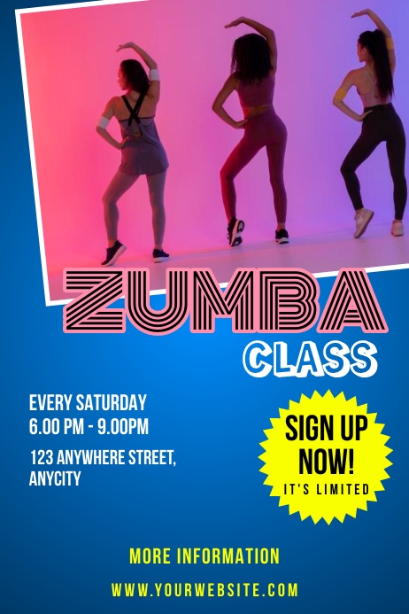 Zumba Classes Template | PosterMyWall