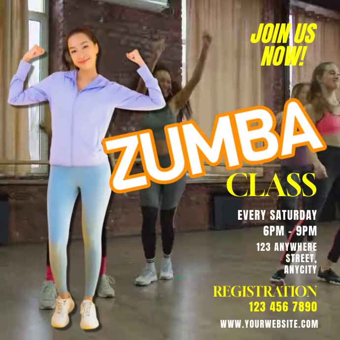 Zumba Classes Template | PosterMyWall