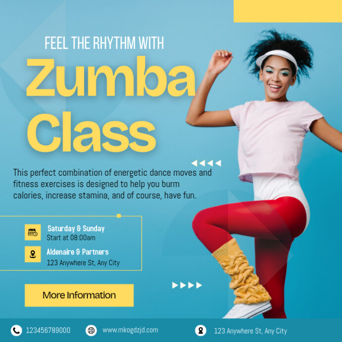 Zumba classes Template | PosterMyWall