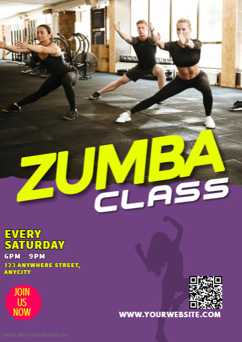 Zumba Classes Template | PosterMyWall