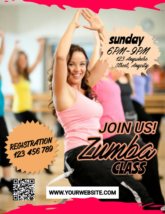 Zumba Flyer Vorlagen Zumba Flyer Vectorafbeeldingen | Depositphotos