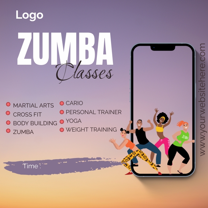 ZUMBA CLASSES Template | PosterMyWall