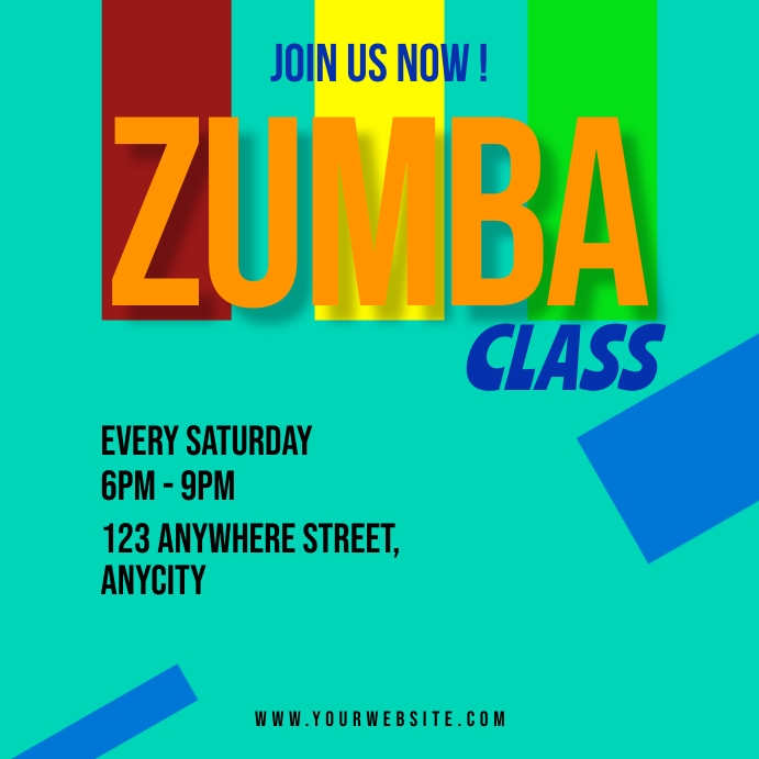 Zumba Classes Template | PosterMyWall