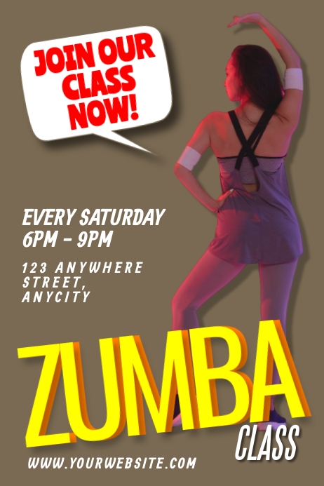 Zumba Classes Template | PosterMyWall