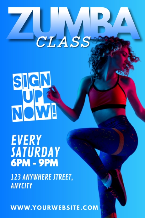 Zumba Classes Template | PosterMyWall