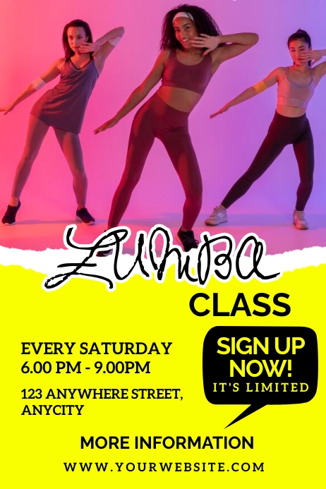 Zumba Classes Template | PosterMyWall