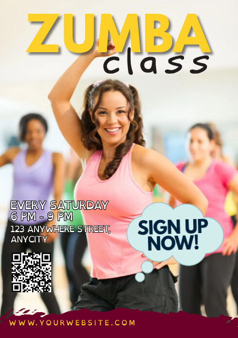 Zumba Classes Template | PosterMyWall