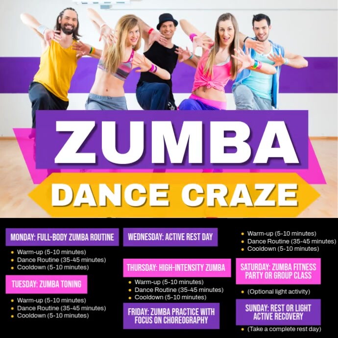 Copy of Zumba Dance Craze | PosterMyWall