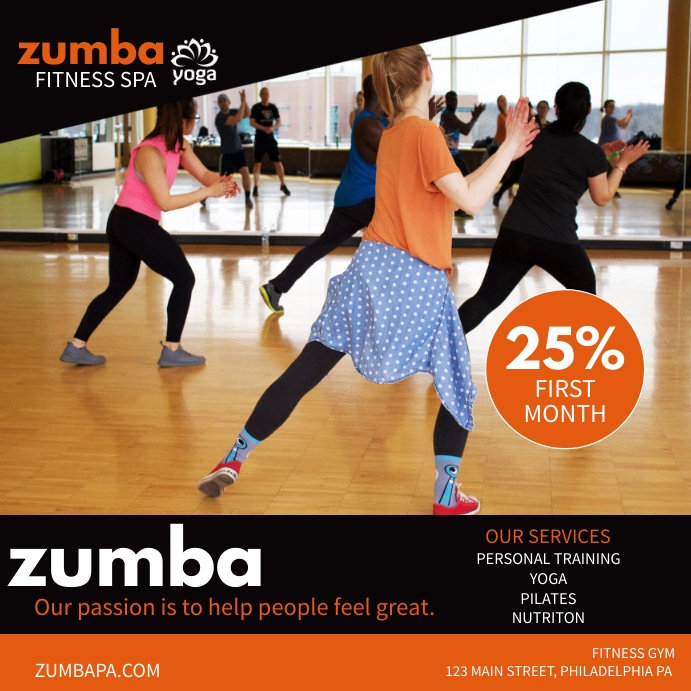 Zumba Template | PosterMyWall