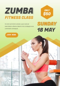 Healthy Zumba Fitness Class Flyer Template | PosterMyWall