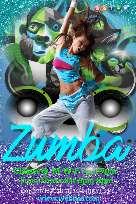Zumba Fitness Club Template | PosterMyWall