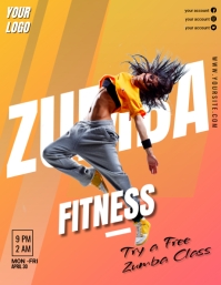 Fitness Zumba Poster Template | PosterMyWall