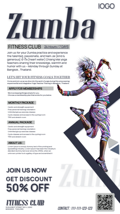 zumba training classes templates instagram story | PosterMyWall