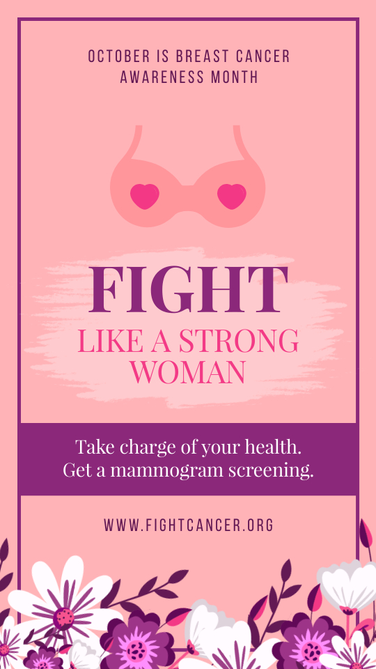 Create Free Breast Cancer Posters Online | PosterMyWall