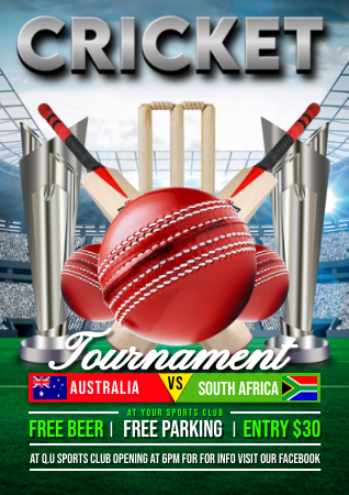 Design Free Cricket Posters In Minutes | PosterMyWall