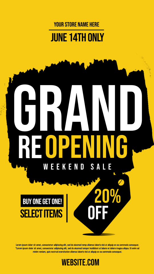 Create Grand Opening Flyers in Minutes | PosterMyWall