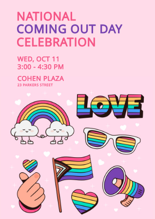 Design National Coming Out Day graphics In Minutes | PosterMyWall