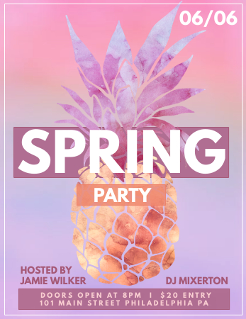 Create Free Spring Break Flyers | PosterMyWall